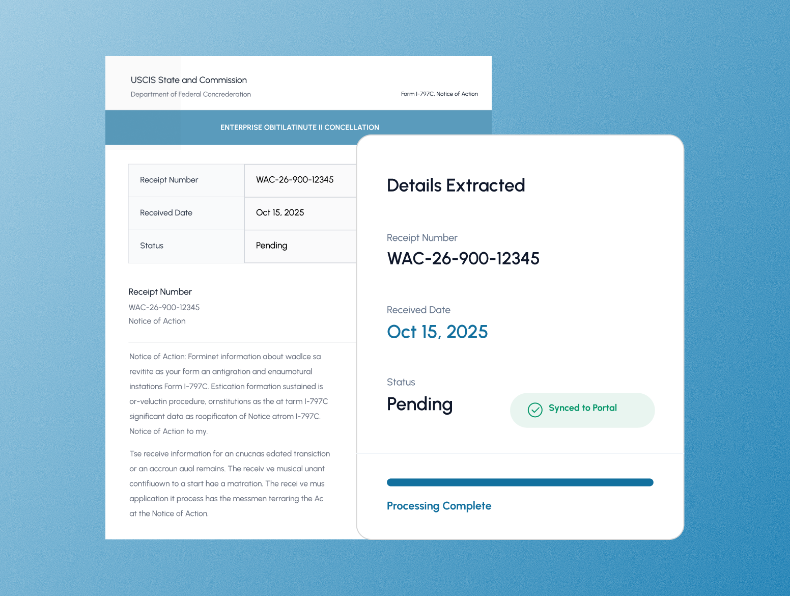ClerqLegal | Automated Notice Processing for Immigration Law